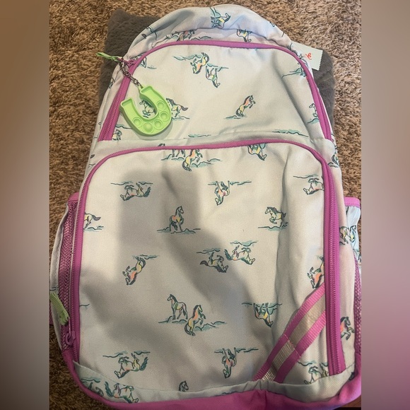 Cat & Jack | Accessories | Cat Jack Kids 7 Backpack Purple Blue Horses ...